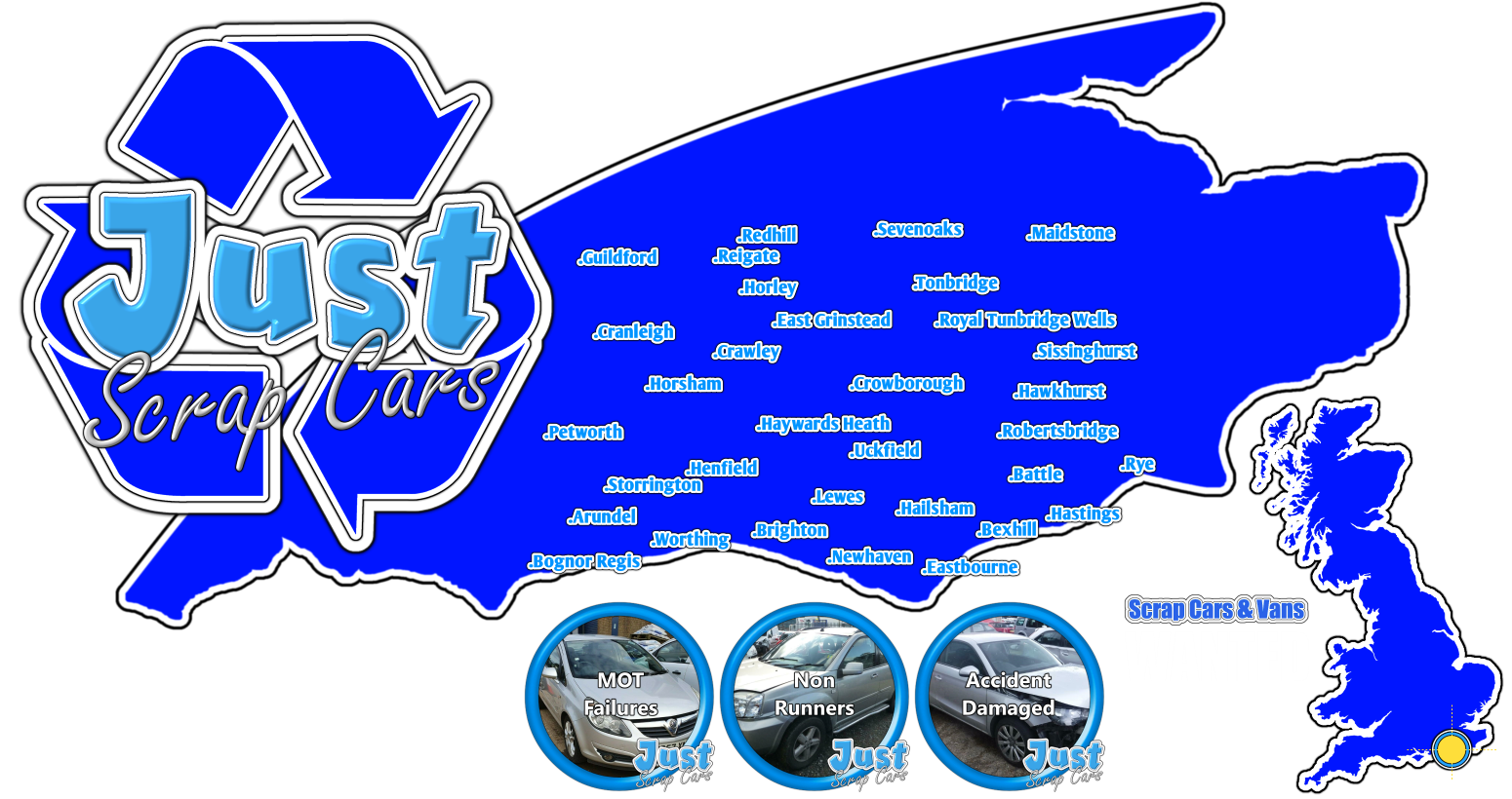 Scrap My Car Or Van Fishergate West Sussex Just Scrap Cars All